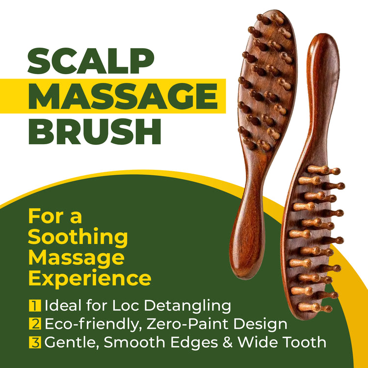 Locsanity Sandalwood Microlocs, Sisterlocks, Dreadlocks Brush for Locs