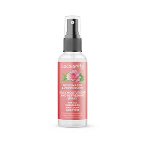 Rosewater and Peppermint Daily Moisturizing/Refreshing Spray – Locsanity
